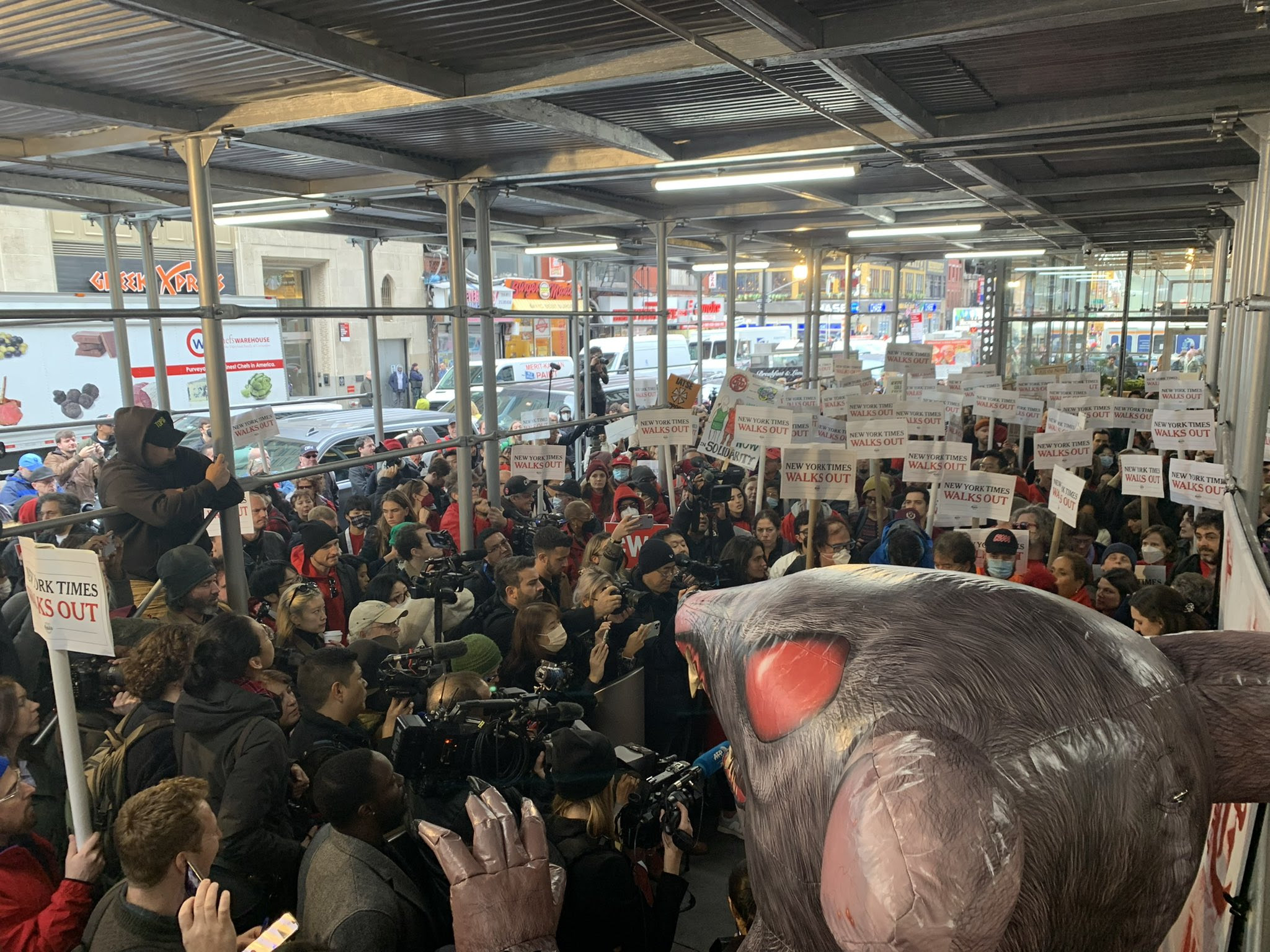 More Than 1000 NY Times Workers Walk Out After Times Management Walks ...